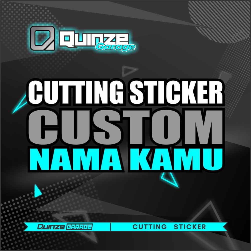 Jual Custom Nama Cutting Sticker | Custom Stiker Nama | Shopee Indonesia