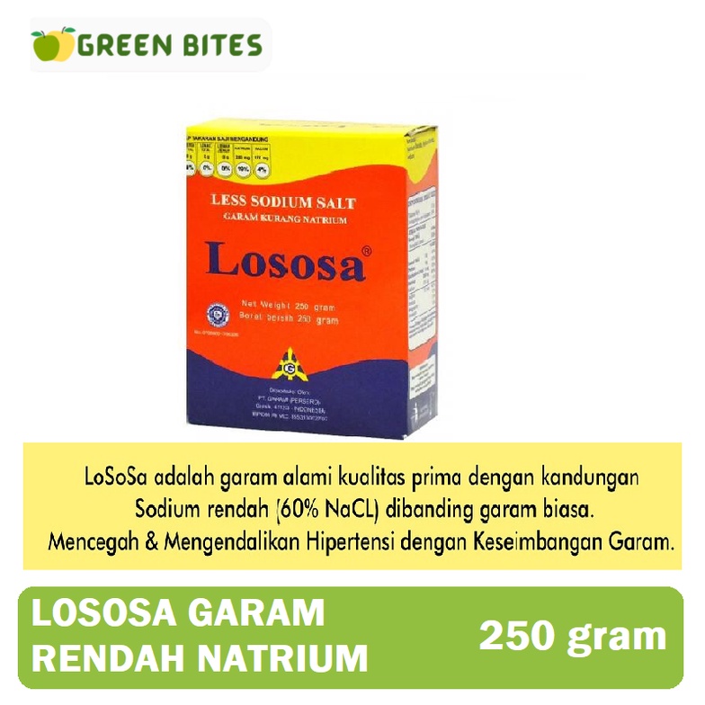 Jual LOSOSA GARAM RENDAH NATRIUM 250 GRAM | Shopee Indonesia