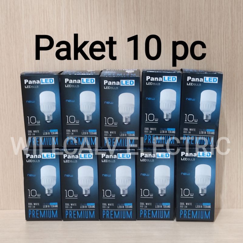 Jual Paket 10 pc Lampu led PANALED by LUBY 10W cahaya putih E27 / Lampu ...
