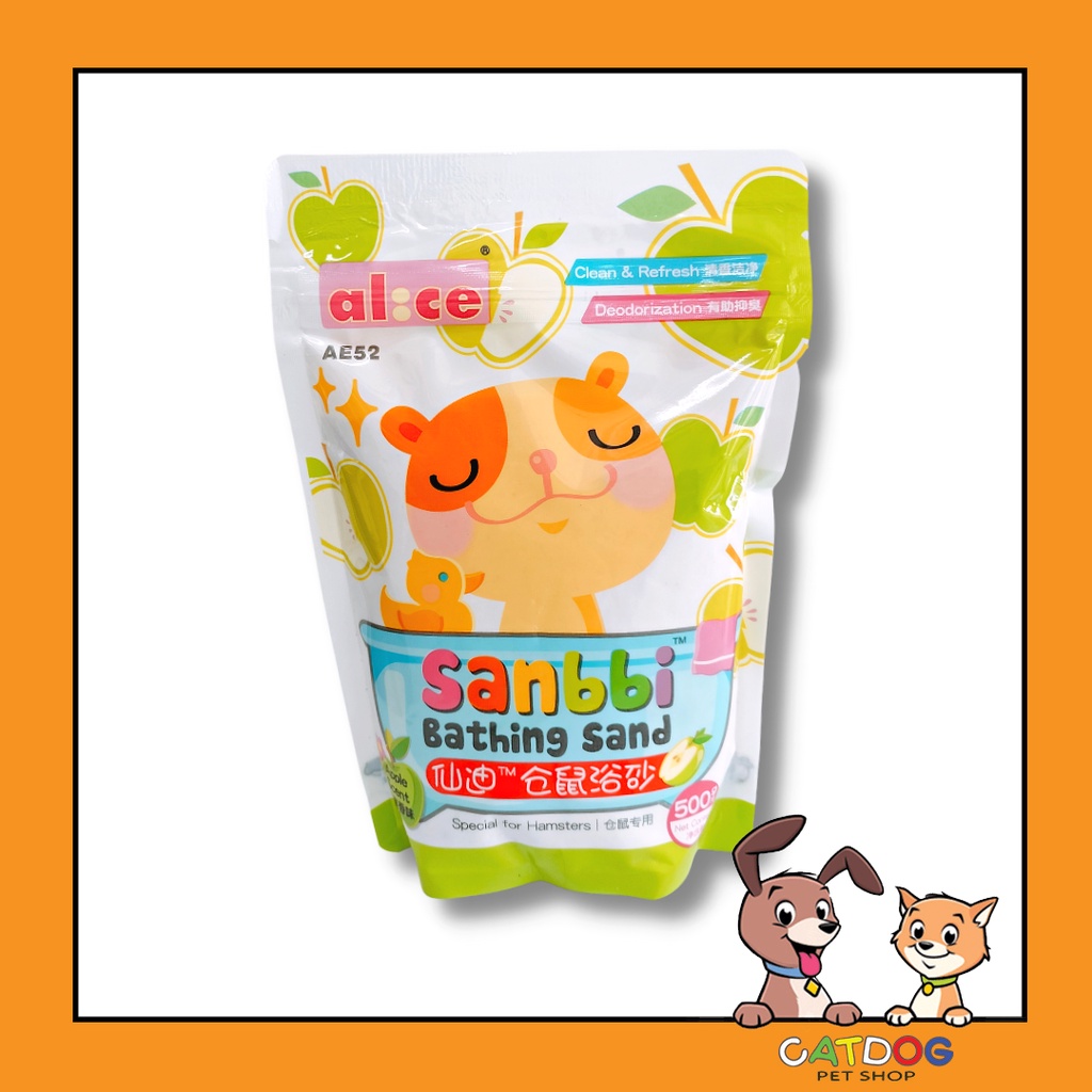Jual Pasir Mandi Hamster Alice Sanbbi Apel 500gr | Shopee Indonesia