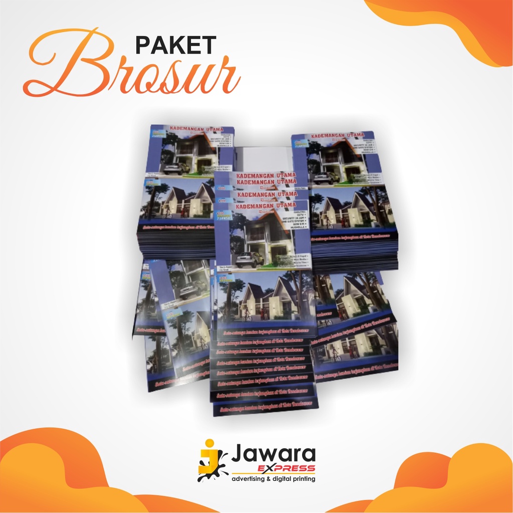 Jual PAKET CUSTOM BROSUR , FLYER , LEAFLET (A4 , A5 , 1/3A4) 1 RIM 500 ...