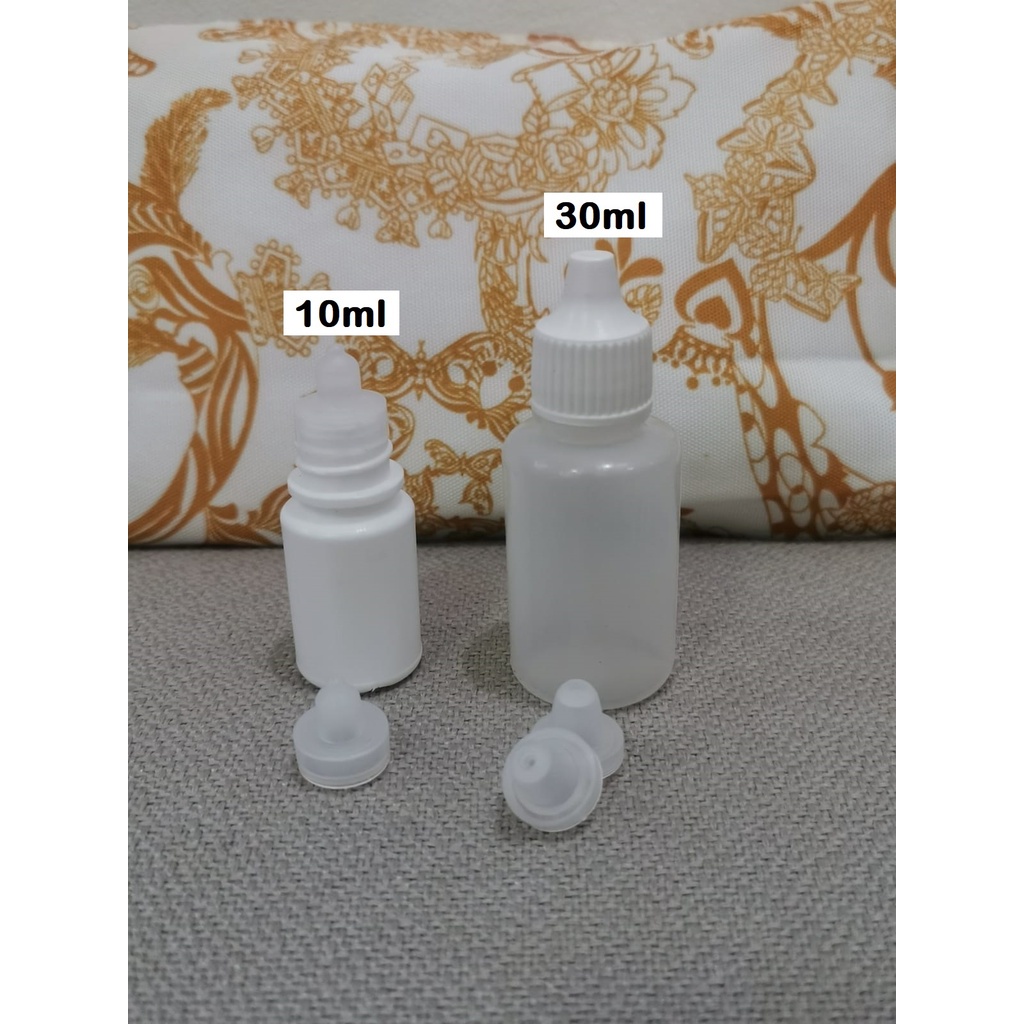 Jual Botol Tetes mata 10 10ml PUTIH Natural LD LDPE HD HDPE Polos ...