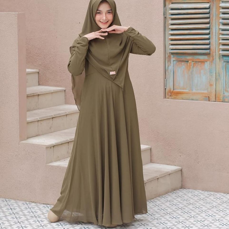Jual ☃ PROMO TERMURAH - MAYRA SYARI DRESS SET HIJAB KHIMAR PREMIUM ...