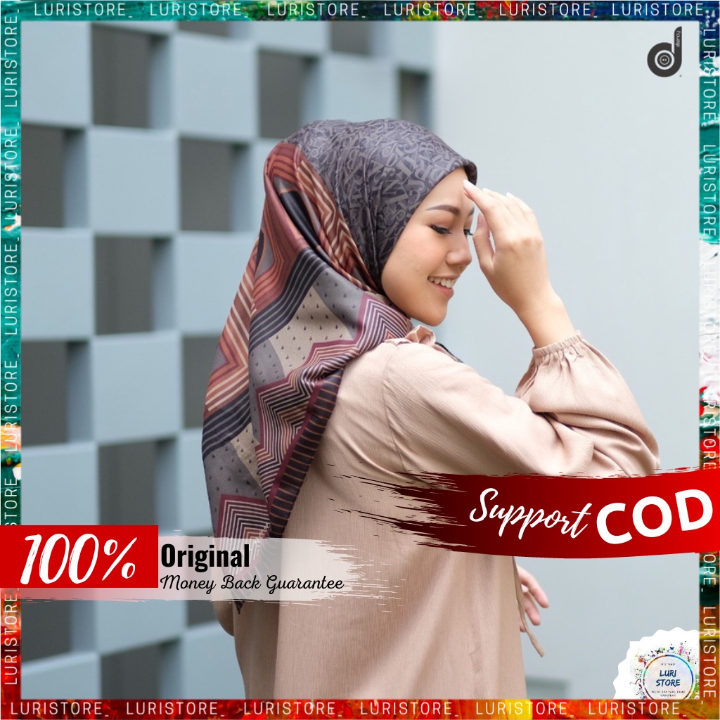 Jual DEENAY ORIGINAL TERBARU CARTA DARK GREY Kerudung Hijab Jilbab Segi Empat Segiempat Voal ...