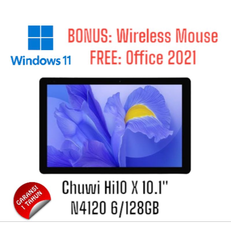 Jual CHUWI HI10 X 10.1" 6GB/128GB INTEL CELERON N4120 WINDOWS 11 | Shopee Indonesia