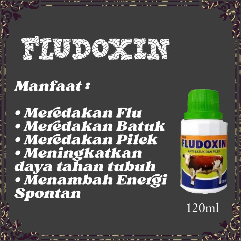 Jual FLUDOXIN OBAT FLU & DEMAM SAPI ATAU KAMBING 120ML | Shopee Indonesia