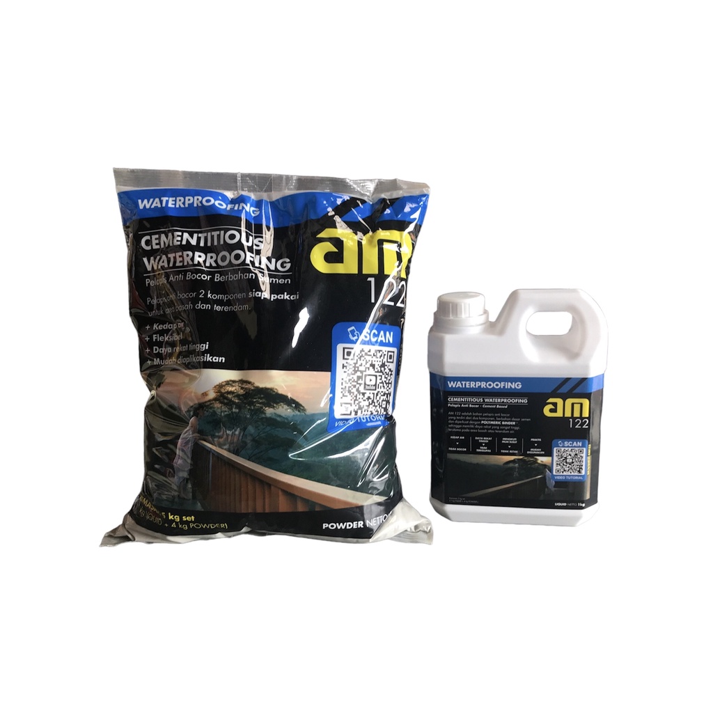 Jual Pelapis Anti Bocor AM 122 Waterproofing Kemasan 5kg Set | Shopee ...