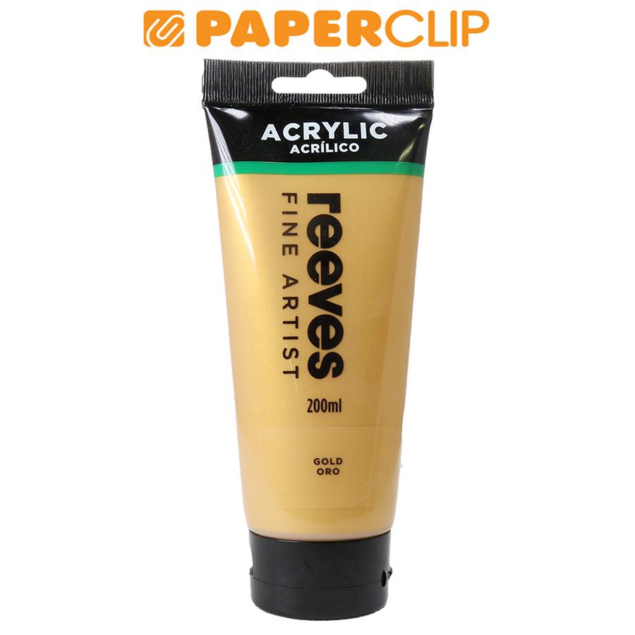 Jual CAT AKRILIC / ACRYLIC REEVES 200ML GOLD 0008400RVS | Shopee Indonesia
