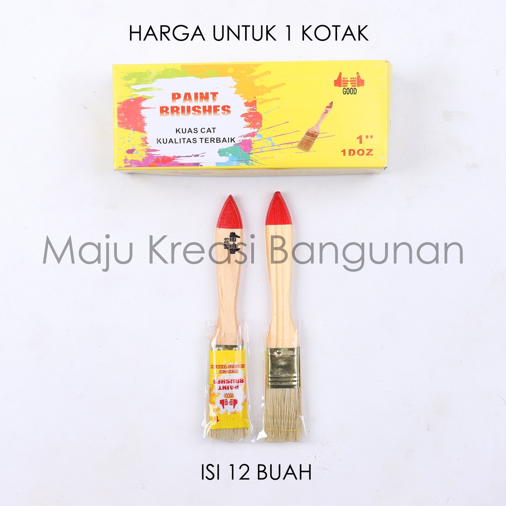 Jual Kuas Cat Merk Good 1" Inch Kayu Paint Brush Tembok Dinding Inci In ...