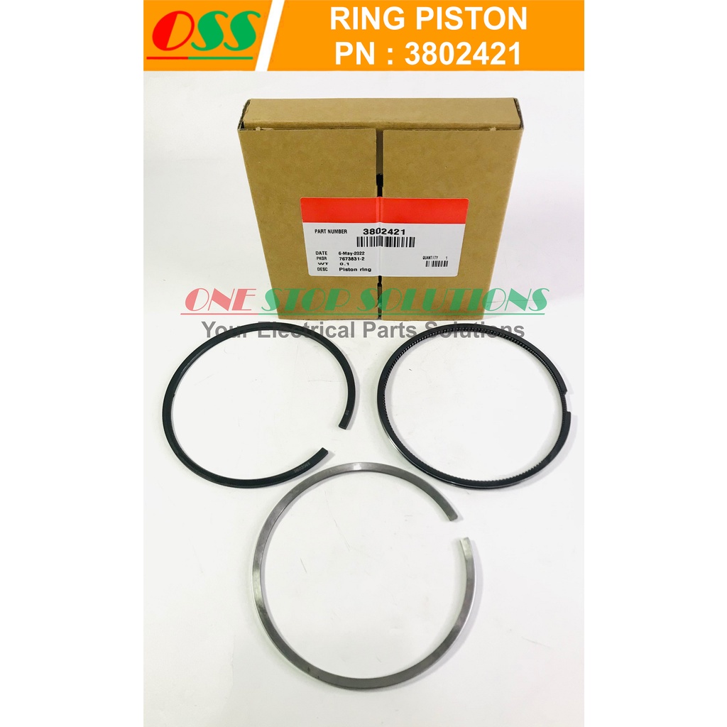 Jual RING PISTON 6BT PN 4991277 3802421 O RING PISTON CUMMINS DCEC ...