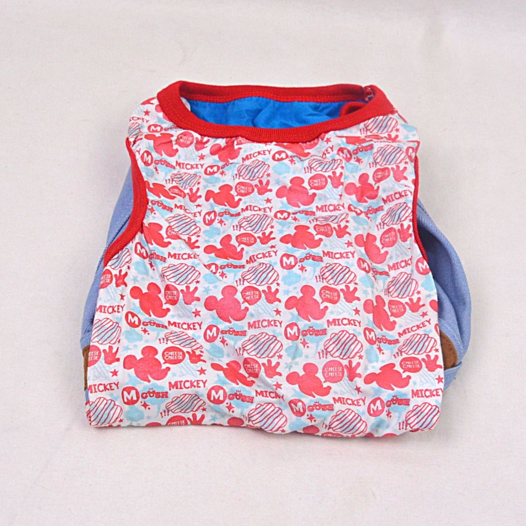 Jual Disney MK01-00034 Baju Anjing Mickey Pant&Vest RedBlue | Shopee ...
