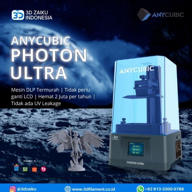 Jual 3D Printer Anycubic Photon Ultra DLP Presisi dan Tidak Perlu Ganti ...