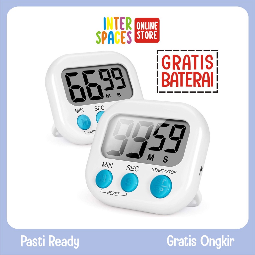 Jual Digital Kitchen Timer Masak Magnet Jam Alarm Stopwatch Alat Dapur ...