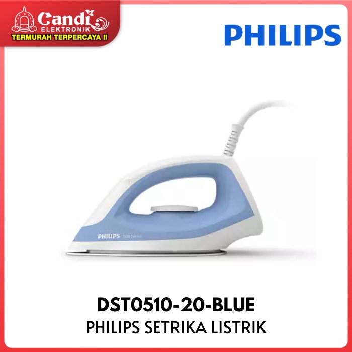 Jual PHILIPS Setrika Kering Non-stick Soleplate DST0510-20-BLUE ...