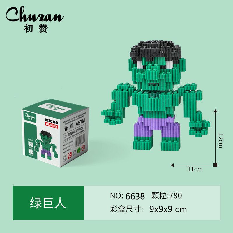 Jual Nano Block Superhero Avengers Series Mainan Balok Susun DIY Bricks ...