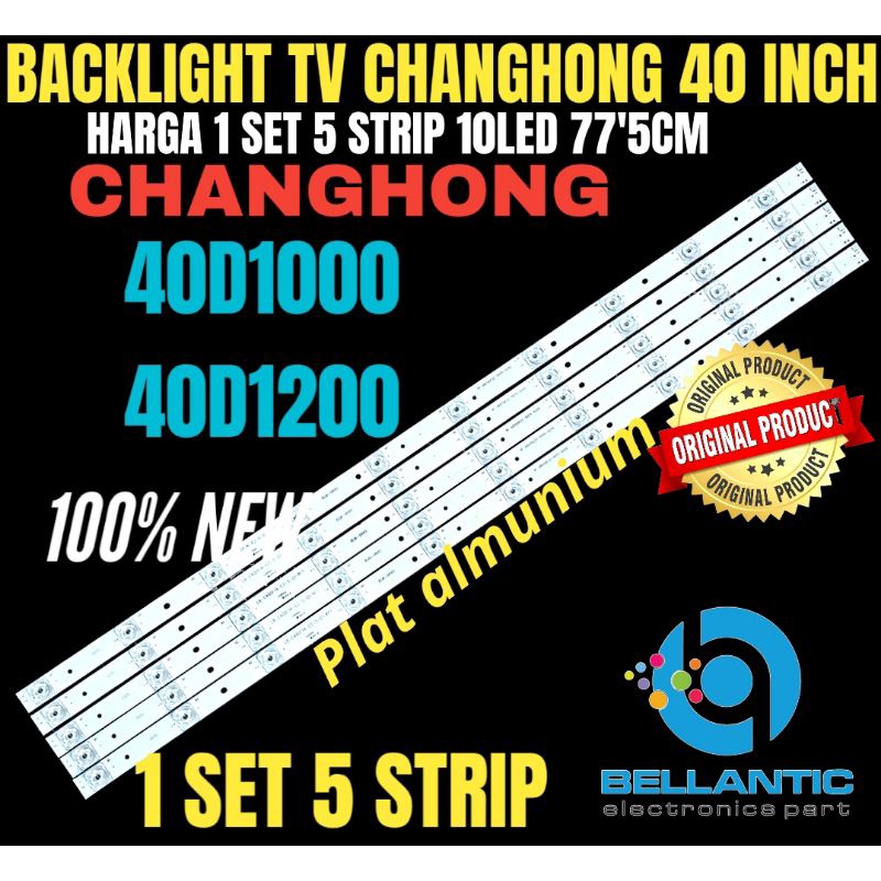 Jual BACKLIGHT TV LED CHANGHONG 40 INCH 40D1000 40D1200 BACKLIGHT TV LED CHANGHONG | Shopee ...