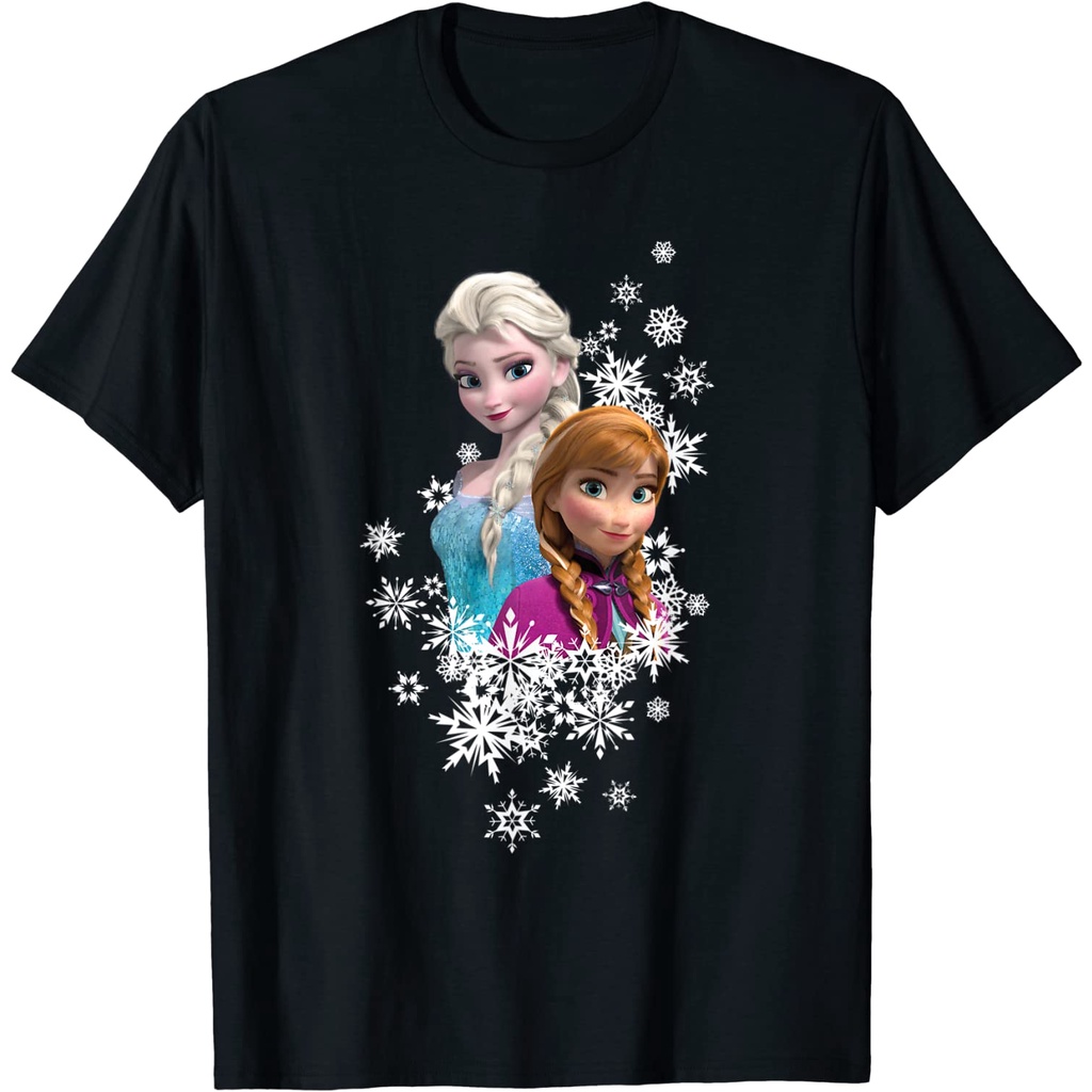 Jual Baju Kaos Dewasa Frozen Anna and Elsa Snowflakes Pakaian Atasan ...