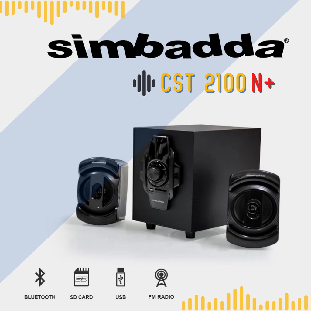Jual Speaker Bluetooth Simbadda CST 2100N+ Subwoofer Bass Music Player ...