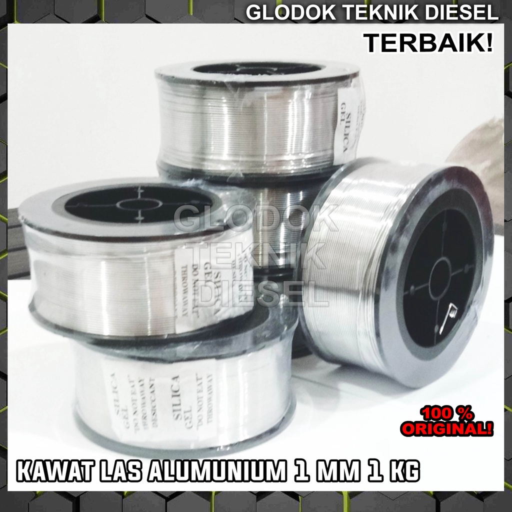 Jual Kawat Las Aluminium 1 mm 1 KG Flux Cored Wire Tanpa Gas 1mm 1KG ...