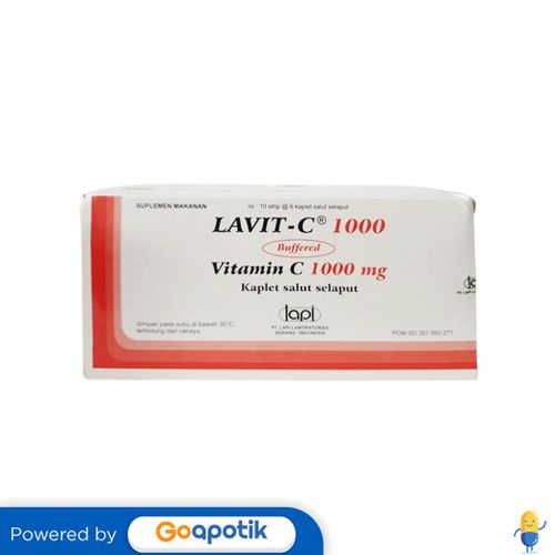 Jual Lavit-C 1000 Mg Box 60 Kaplet | Shopee Indonesia
