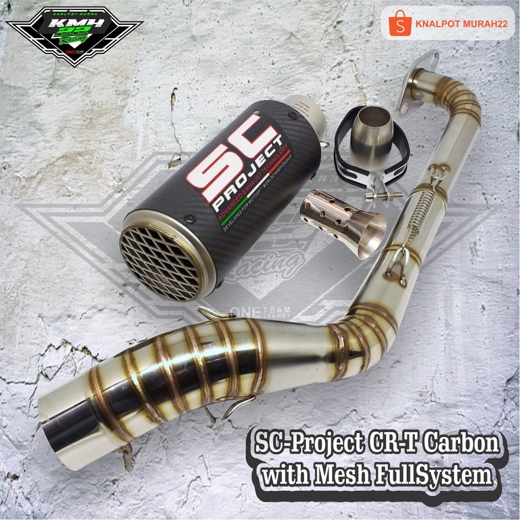 Jual SC-Project CR-T Carbon with Mesh Full System NMAX 155 / AEROX 155 ...