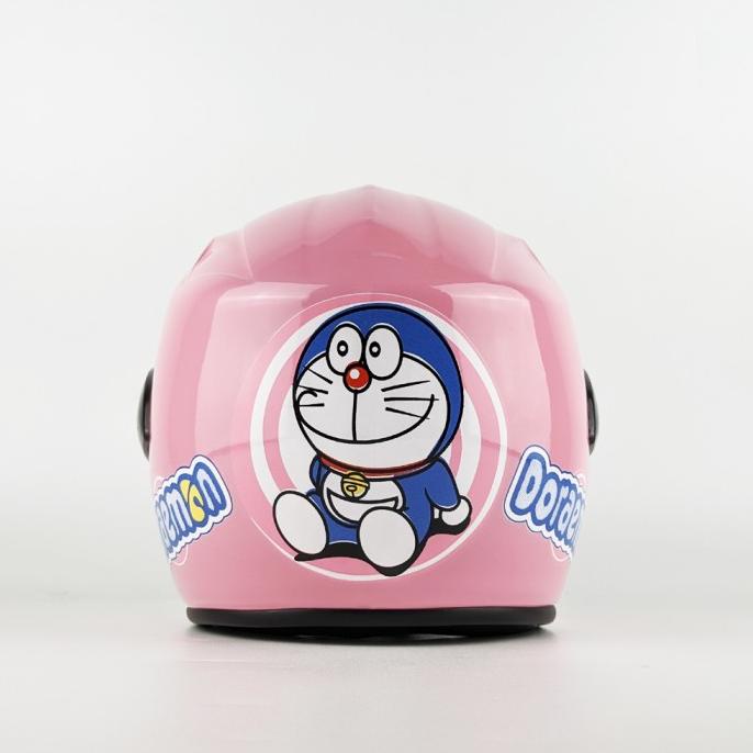 Jual Helm Motor Anak Helmet Kids Kop Motif Kartun Doraemon MLA Pink SNI ...