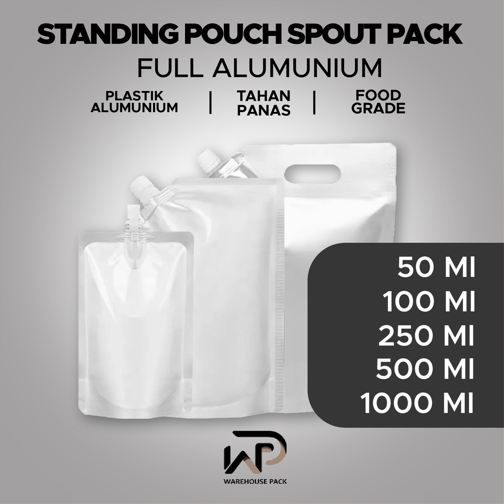 Jual ( 1 Pcs ) Standing Pouch Spout Pack Full Alumunium | Kemasan ...