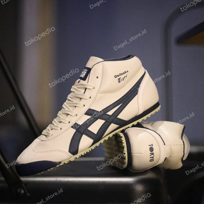 Jual Onitsuka Tiger Mexico 66 Mid Runner Tokyo Cream Navy Original ...
