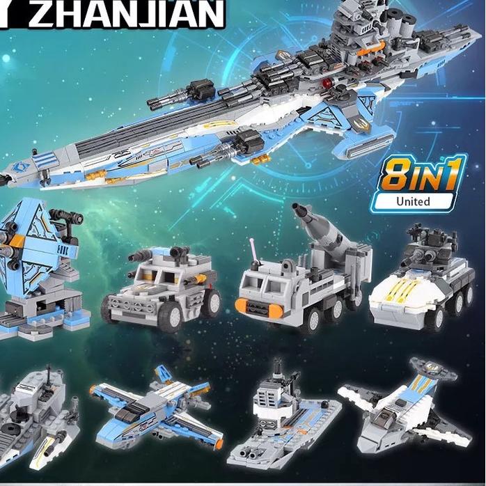 Jual URD181 Lego Kapal Perang 8 in 1 +++ | Shopee Indonesia