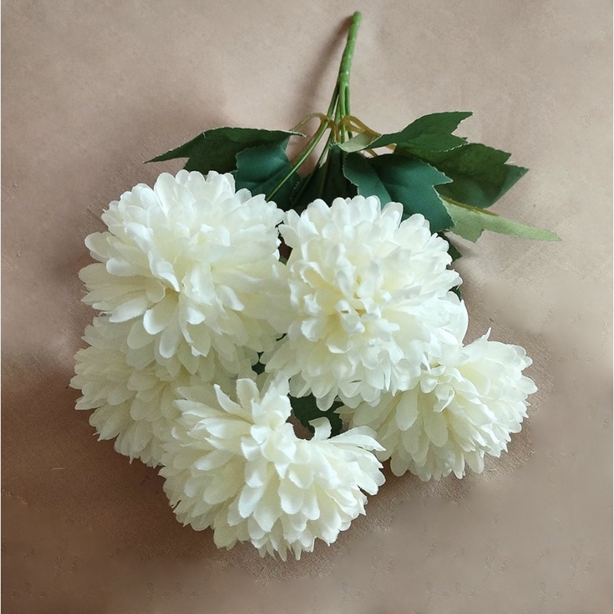 Jual Artificial Flower Pompom Mum Dandelion Premium Bunga Palstik Bunga ...