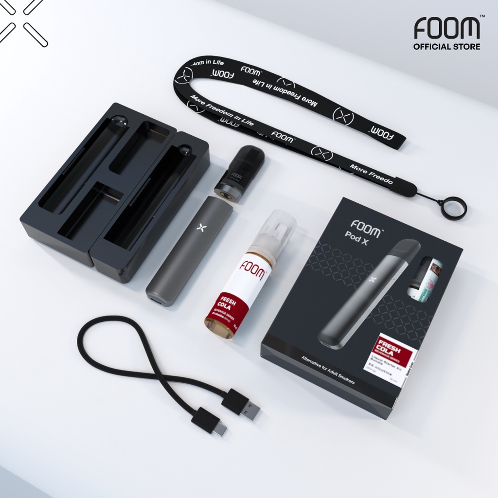 Jual FOOM POD X BUNDLING LIQUID (SPACE GRAY FRESH COLA 15ML) | Shopee ...