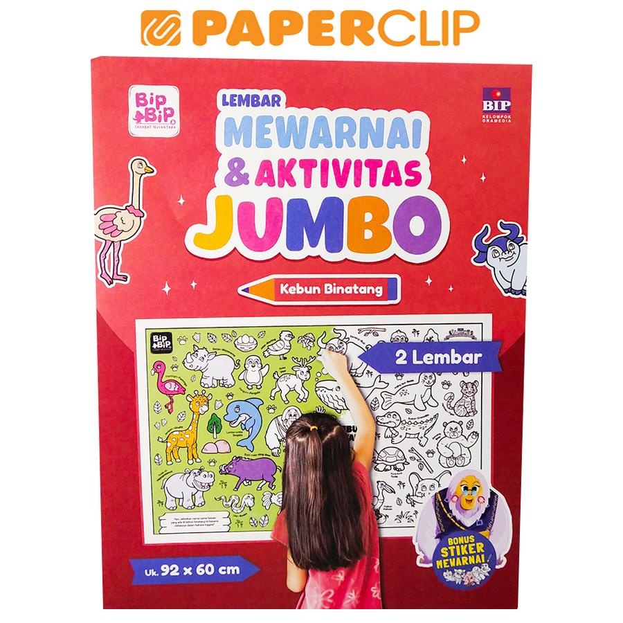Jual LEMBAR MEWARNAI & AKTIVITAS JUMBO : KEBUN BINATANG | Shopee Indonesia