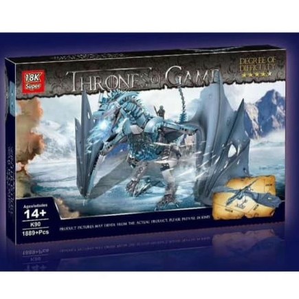Jual Brick Blue Dragon Super 18k K90 Ice Dragon Viserion Games of ...