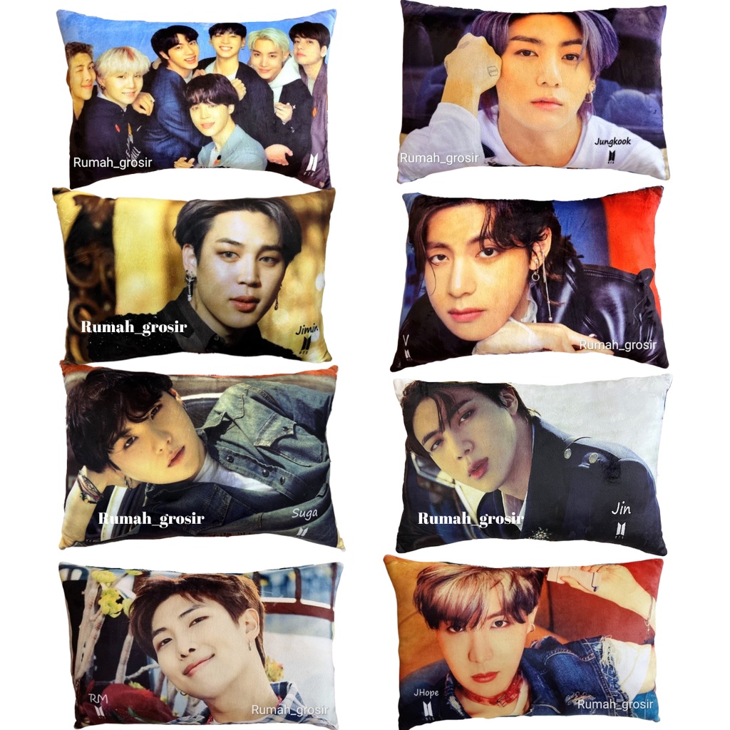 Jual Bantal Boneka BTS Jungkook V Taehyung Jimin Jin Suga Ukuran Besar ...