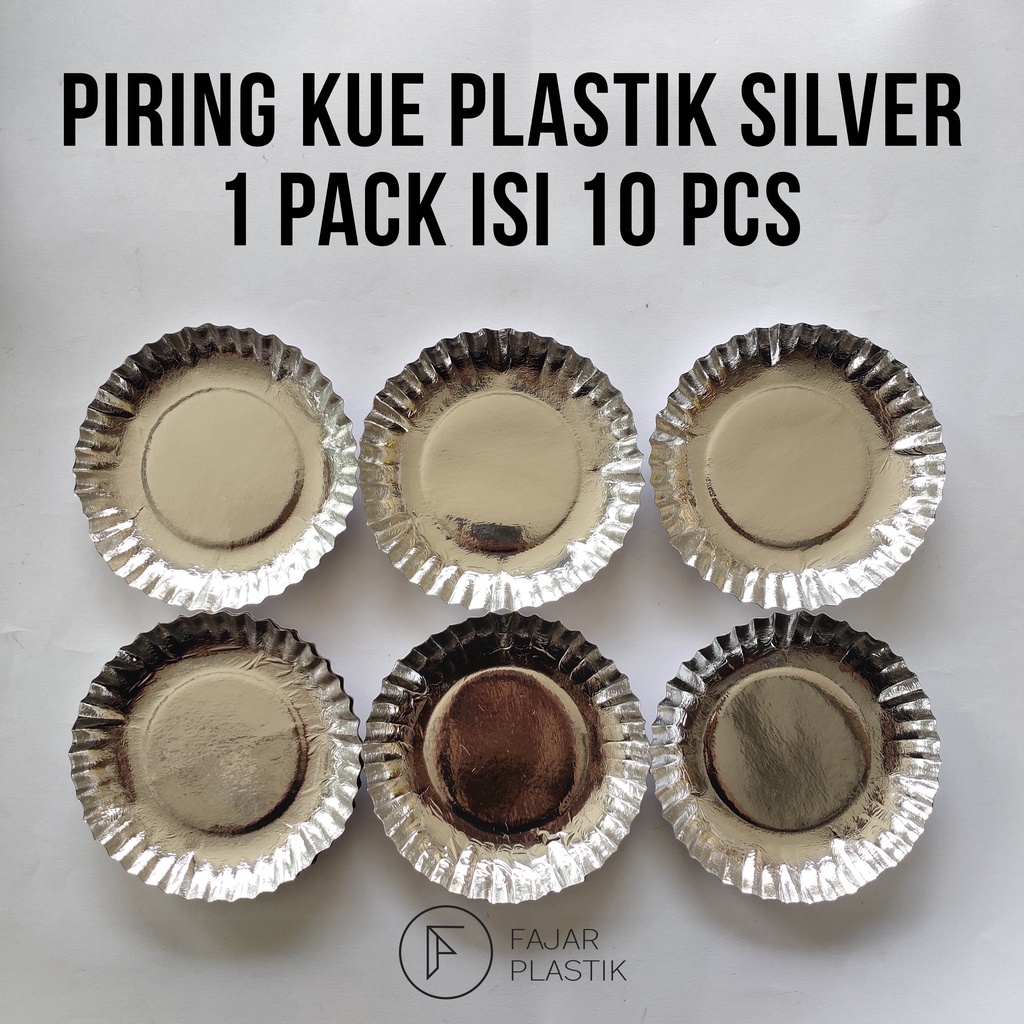 Jual Piring Kue Kertas/Piring Ultah/Piring Silver/Piring Kertas/Piring Plastik Ukuran Diameter ...