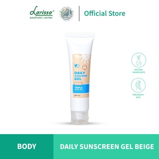 Jual Larissa Daily Sunscreen Gel Beige SPF 50 + Dengan Triple ...