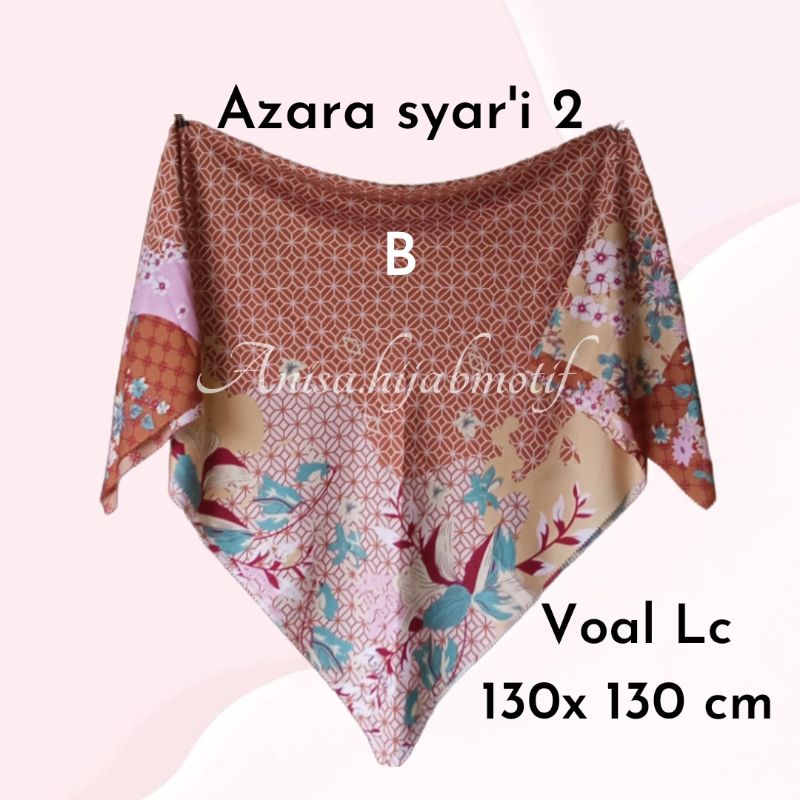 Jual PART 1 Jilbab hijab segi empat voal Oscara Oskara motif syari syar ...