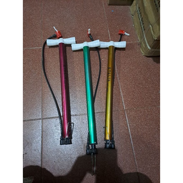 Jual pompa aloy panjang 60 cm pompa sepeda balon bola tapak besi ...