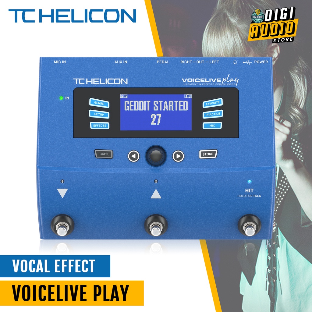 Jual Efek Vocal TC HELICON VOICELIVE PLAY - Vocal Effect Stompbox with ...