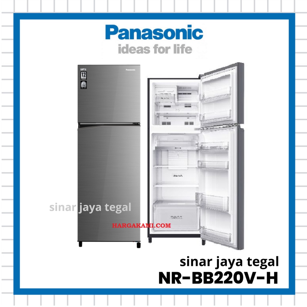 Jual LEMARI ES 2 PINTU PANASONIC NR-BB220V-H / KULKAS 2 PINTU PANASONIC ...