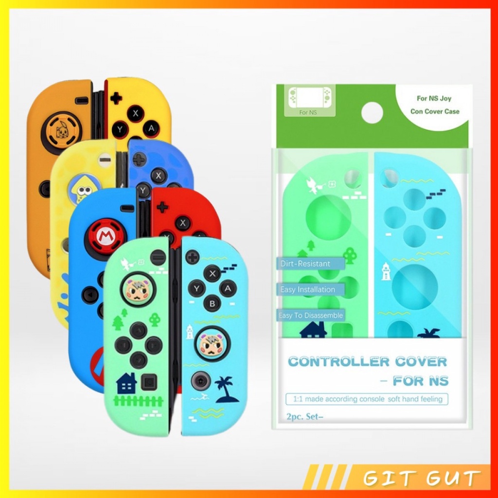 Jual Set Silicone silikon Cover Thumb Grip Joycon Joy Con Nintendo ...