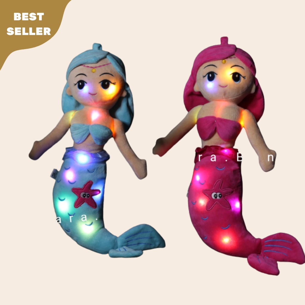 Jual Boneka Mermaid Ratu Queen Putri Duyung Import LED dapat Menyala ...