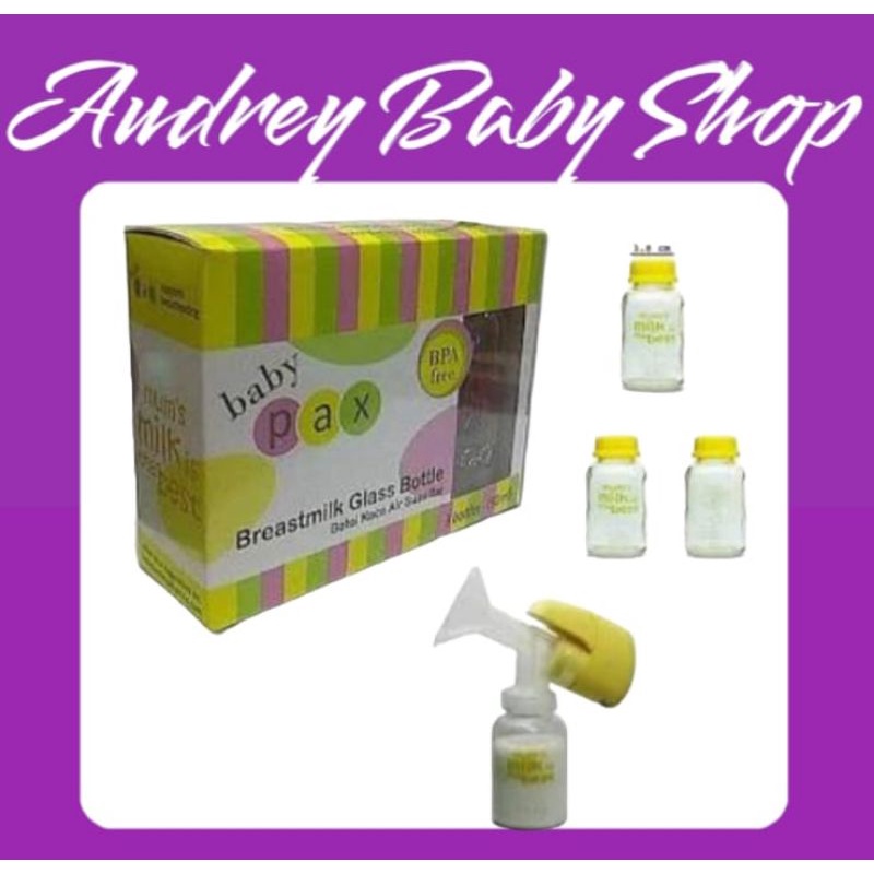 Jual Botol asi kaca Baby pax isi 3 ukuran 150ml | Shopee Indonesia