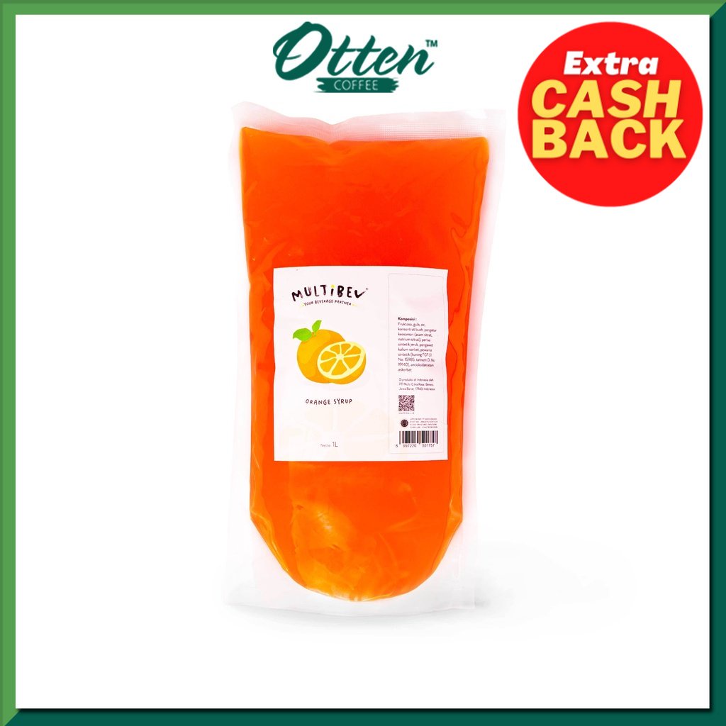 Jual MultiBev - Syrup Orange Pouch 1000ml - Minuman Sirup Rasa Orange ...