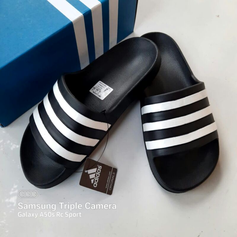 Jual Sandal Adidas Duramo ADILETTE AQUA Slide . Sendal Selop Pria ...