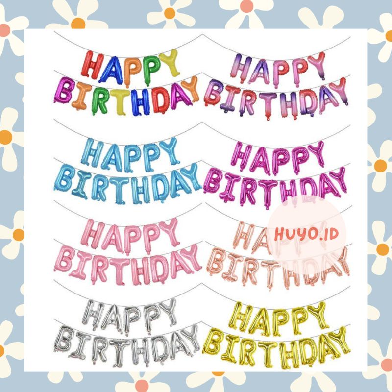 Jual Happy Birthday Set | Balon Happy Birthday | Balon Ulang Tahun ...