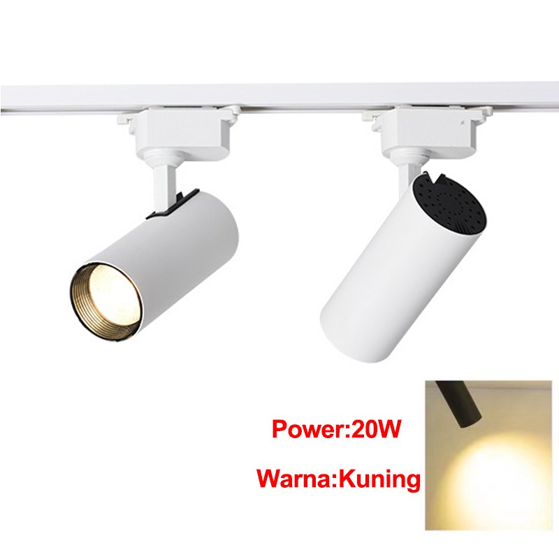 Jual Golden LED LAMPU RELL TRACK LED SOROT LAMPU SOROT TRACKLIGHT REL ...