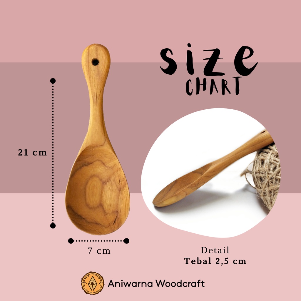 Jual Centong Nasi Kayu Jati Tua Asli / Entong / Sendok Nasi Kayu Jati ...