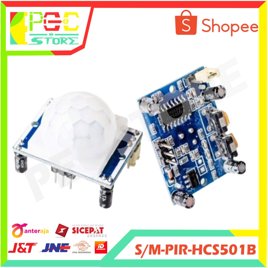 Jual PIR HCSR501 MOTION SENSOR MODULE BLUE | Shopee Indonesia