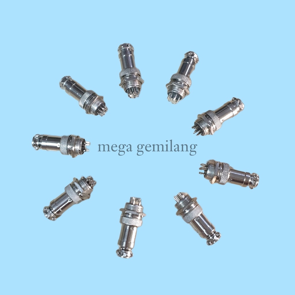 Jual Konektor CB besi 2 pin sampai 10 pin diameter 16mm | Shopee Indonesia